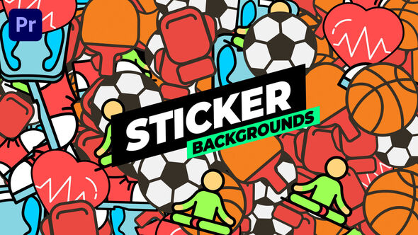 Sticker Backgrounds, Premiere Pro Templates | VideoHive