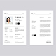 Black White Modern Resume & Letterhead, Print Templates | GraphicRiver