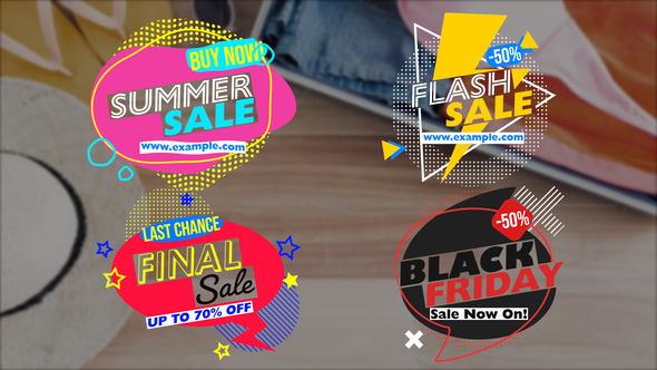 Flash Sale Price Tag Badges, Premiere Pro Templates | VideoHive