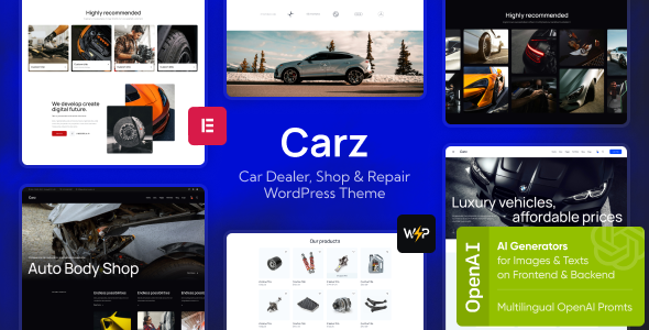 Carz — Car Dealer, Shop & Repair WordPress Theme by AncoraThemes ...