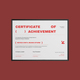 Grey Red Black White Bold Modern Minimalist Vinyl Music Certificate ...