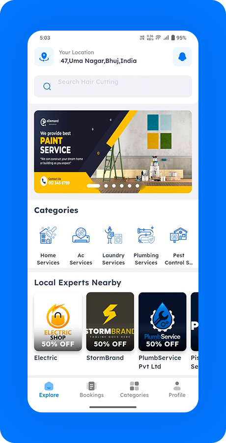 eDemand-Multi Vendor On Demand Handy Services, Handyman with Flutter App | Admin panel | Web ...