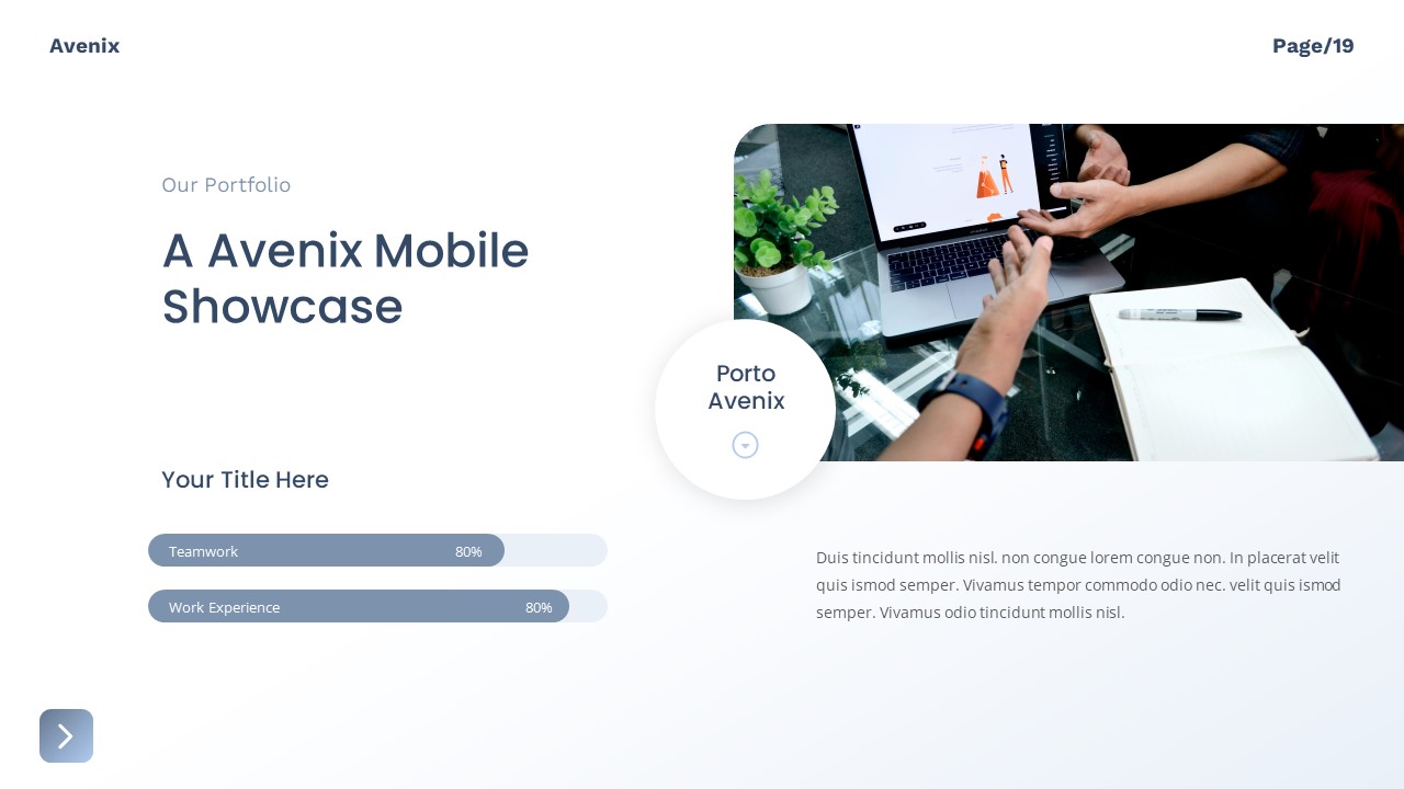 Avenix - UI/UX Mobile PowerPoint Template, Presentation Templates ...