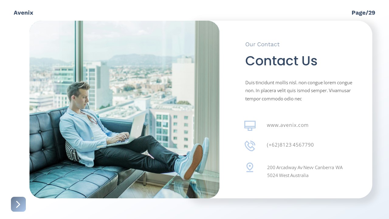 Avenix - UI/UX Mobile PowerPoint Template, Presentation Templates ...