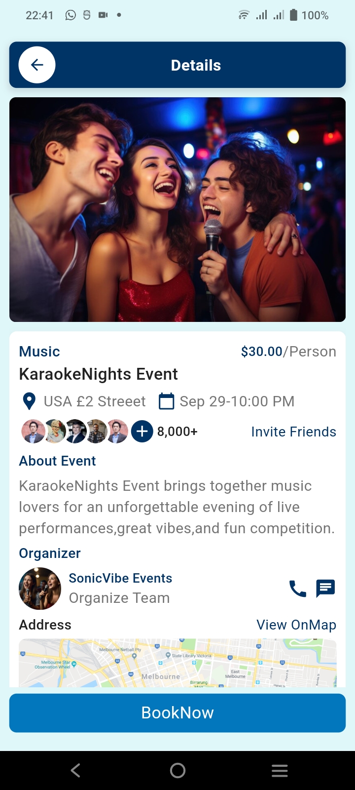 All Events Booking and Management Tickets Flutter App UI Template by CodentraTech