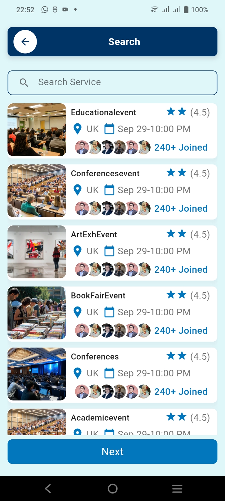 All Events Booking and Management Tickets Flutter App UI Template by ...