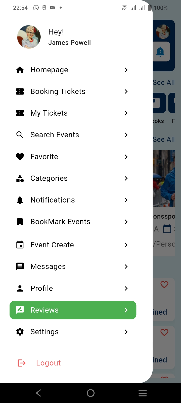 All Events Booking and Management Tickets Flutter App UI Template by ...
