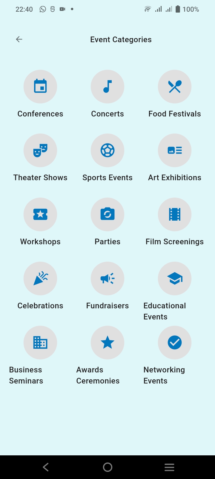 All Events Booking and Management Tickets Flutter App UI Template by ...