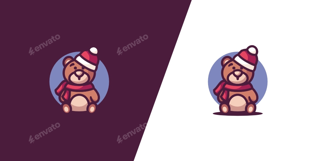 Bearly Mascot Cartoon Logo Template, Logo Templates | GraphicRiver