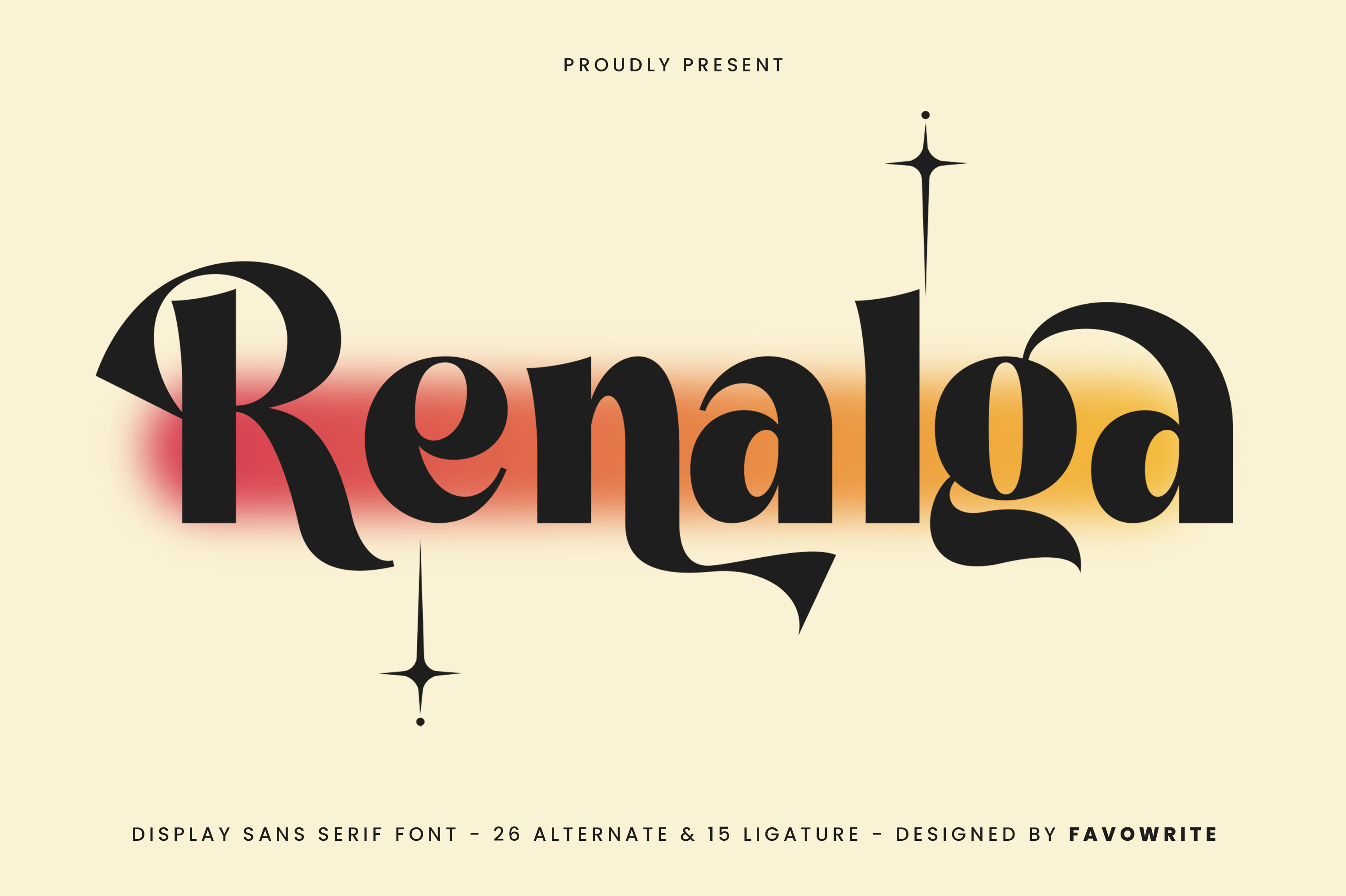 Renalga - Display Sans Serif Font, Fonts | GraphicRiver