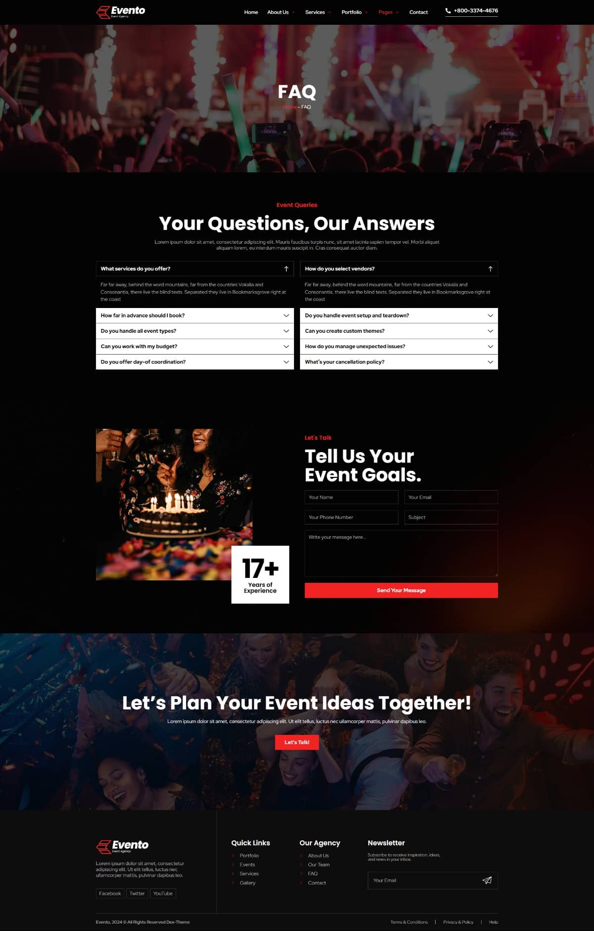Evento - Event Agency Elementor Template Kit by Dex-Theme | ThemeForest