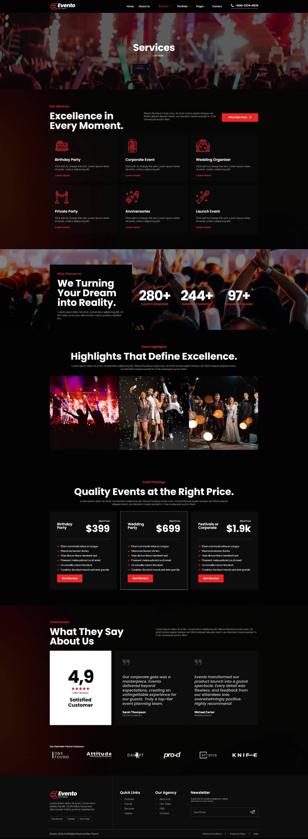 Evento - Event Agency Elementor Template Kit by Dex-Theme | ThemeForest