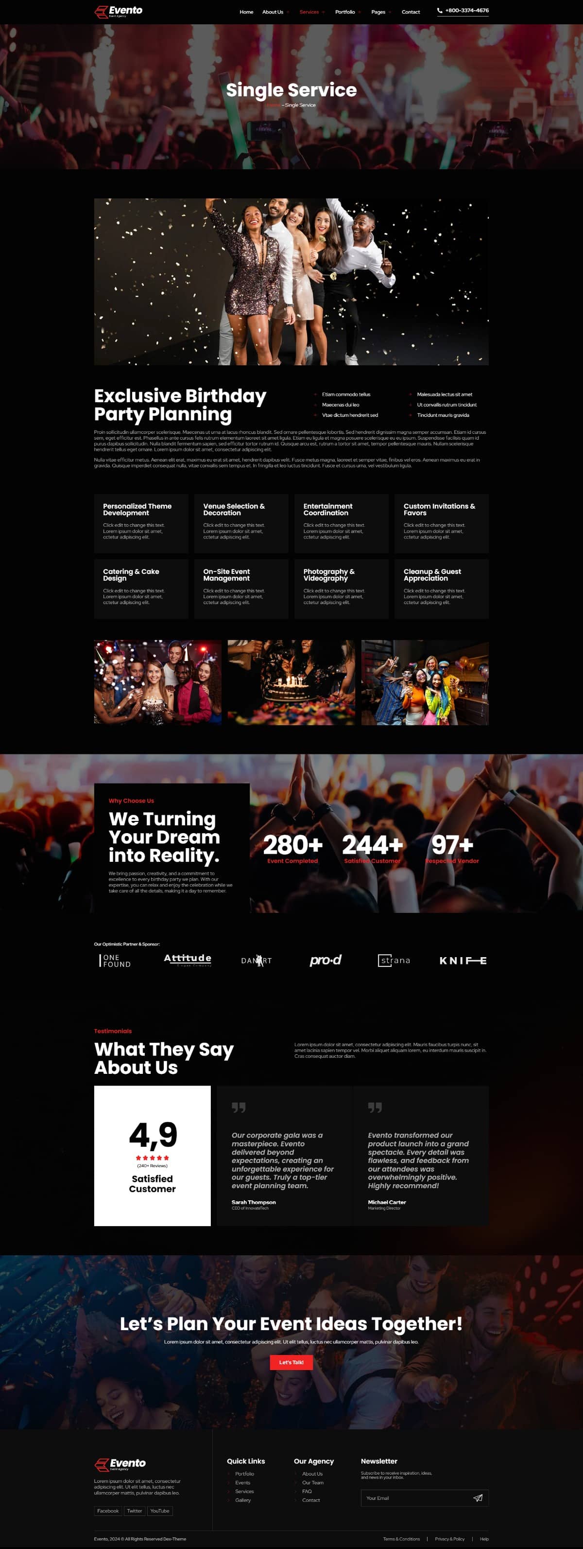 Evento - Event Agency Elementor Template Kit by Dex-Theme | ThemeForest