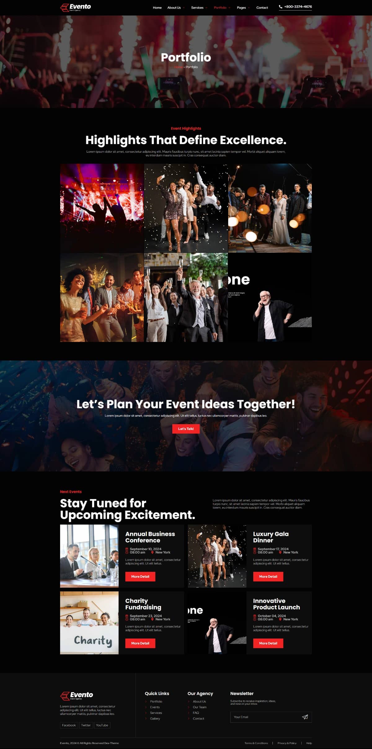 Evento - Event Agency Elementor Template Kit by Dex-Theme | ThemeForest