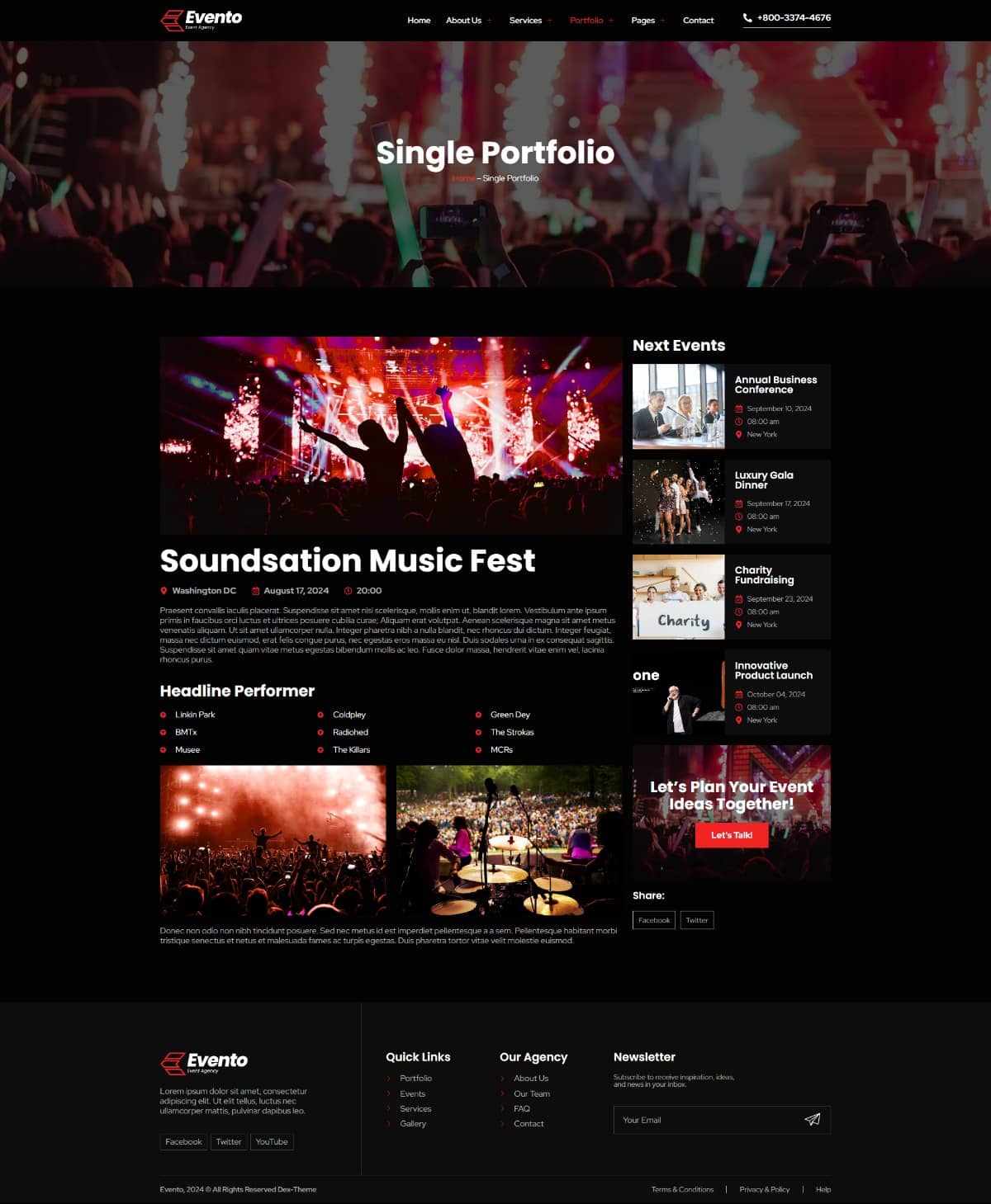Evento - Event Agency Elementor Template Kit by Dex-Theme | ThemeForest
