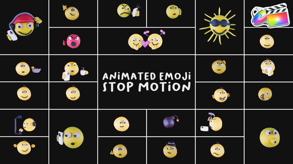 Animated Emoji Stop Motion | FCPX, Apple Motion Templates | VideoHive