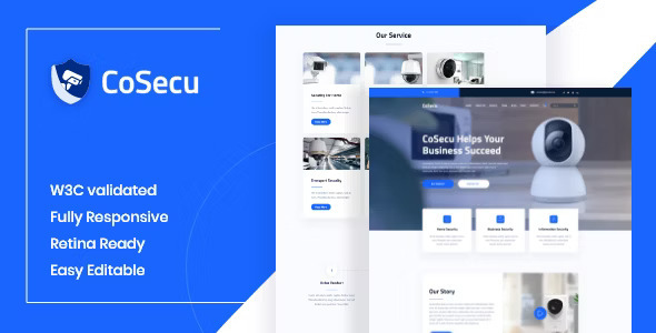 Cosecu - Home Automation, CCTV, Security HTML Template by coUI ...