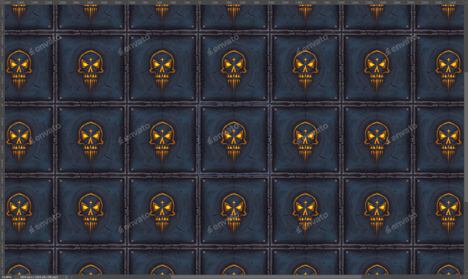 100 different seamless hand painted dungeon flag pictures by VIPspawn