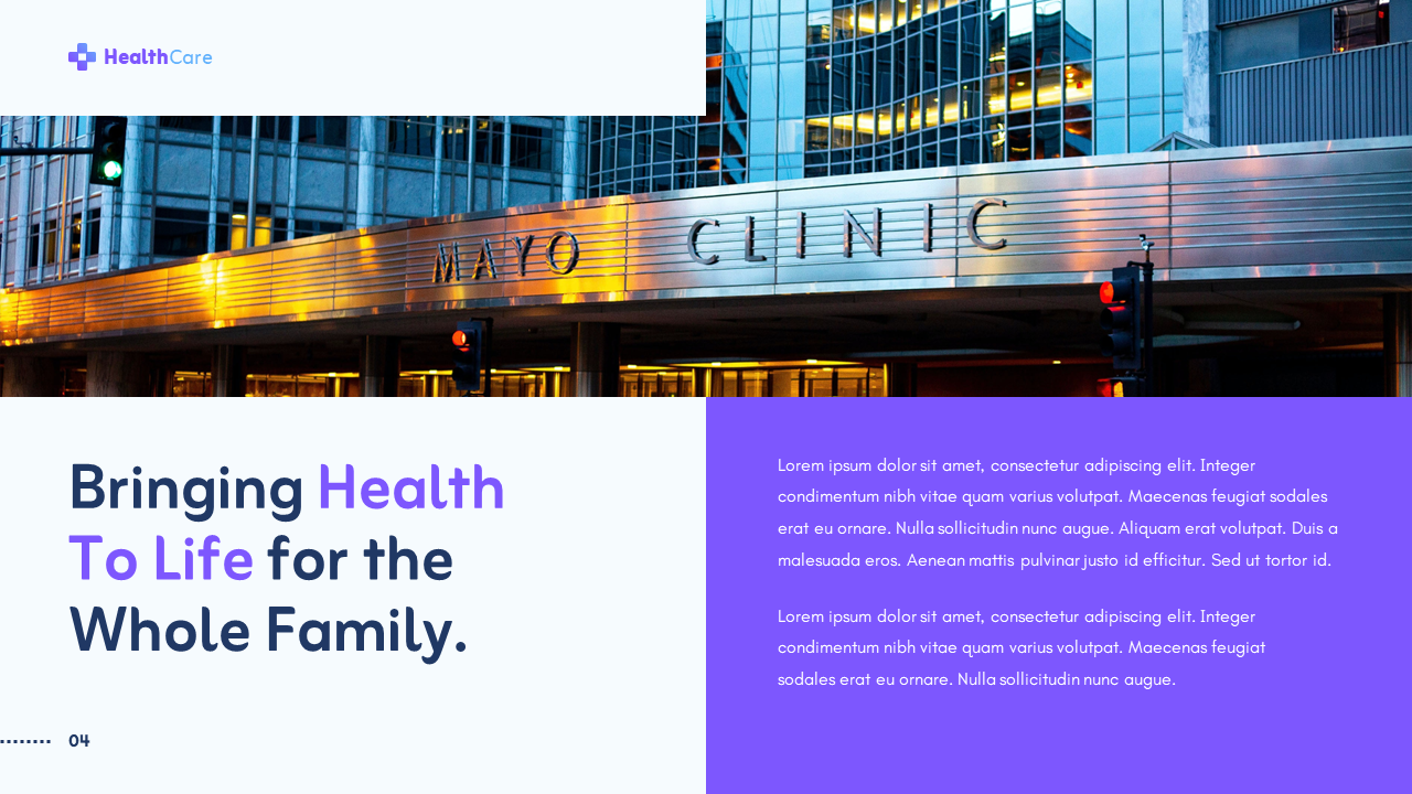 HealthCare - Medical and Healthcare Presentation Template, Presentation ...