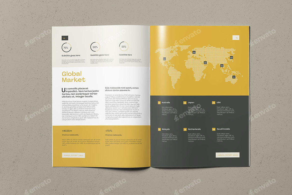 Annual Report 2025, Print Templates | GraphicRiver