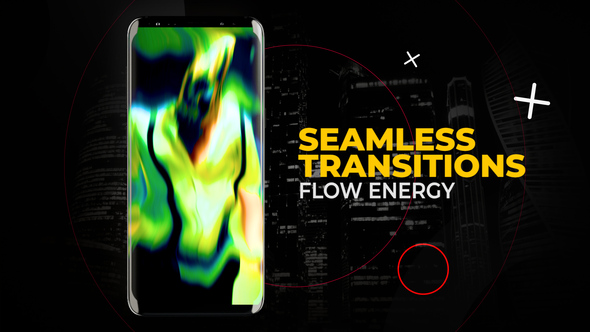 Vertical Flow Energy Transitions | After Effects, After Effects Project ...
