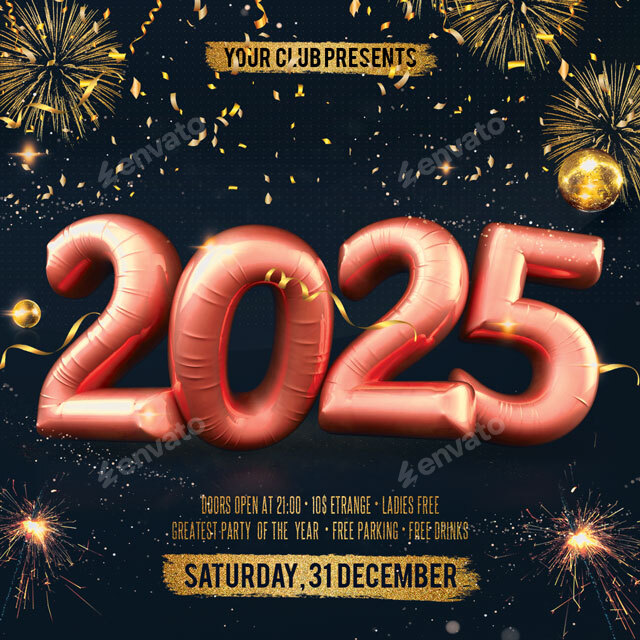 New Year, Print Templates | GraphicRiver