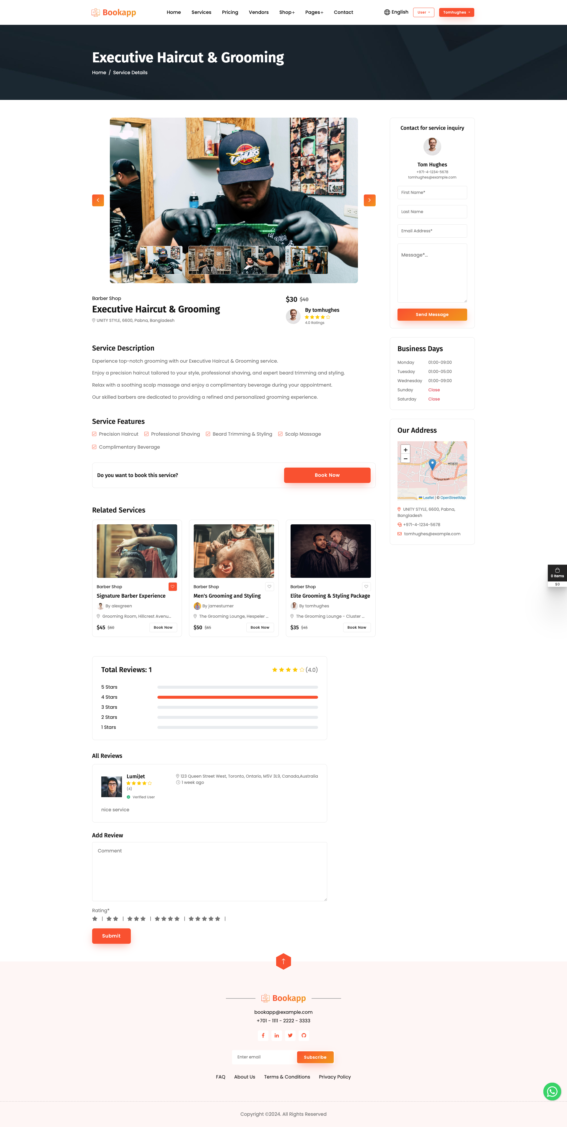 Bookapp - Multivendor Service / Appointment Booking Laravel Website ...
