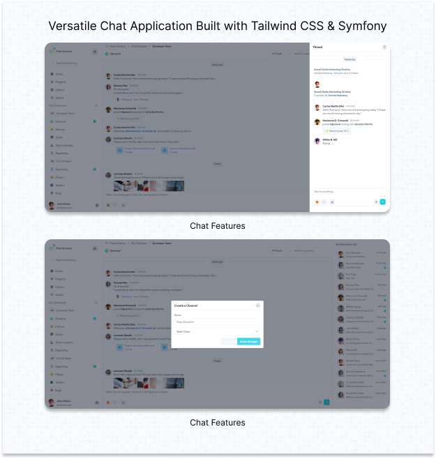 Loom Symfony - The Ultimate Chat UI Kit Template by pixeluniverce | CodeCanyon