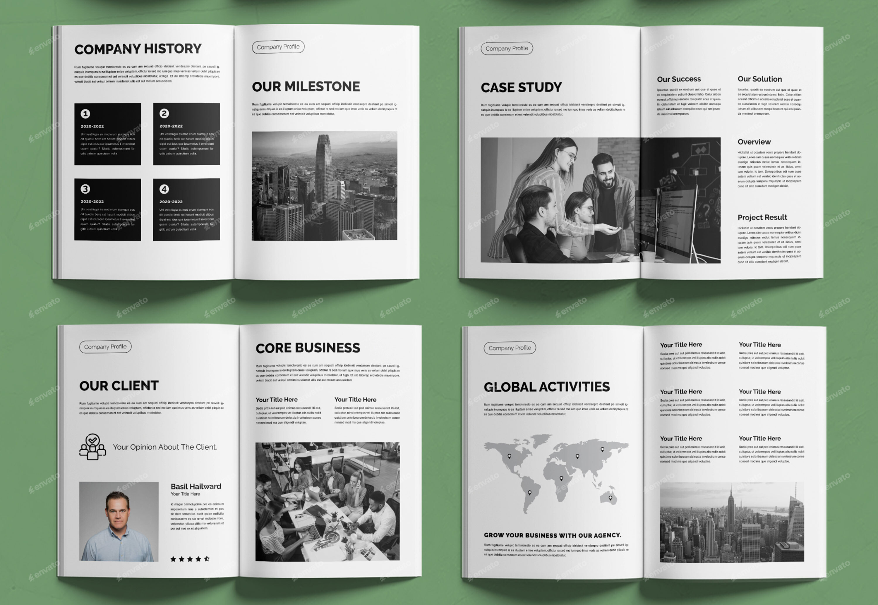 Company Profile Design, Print Templates | GraphicRiver