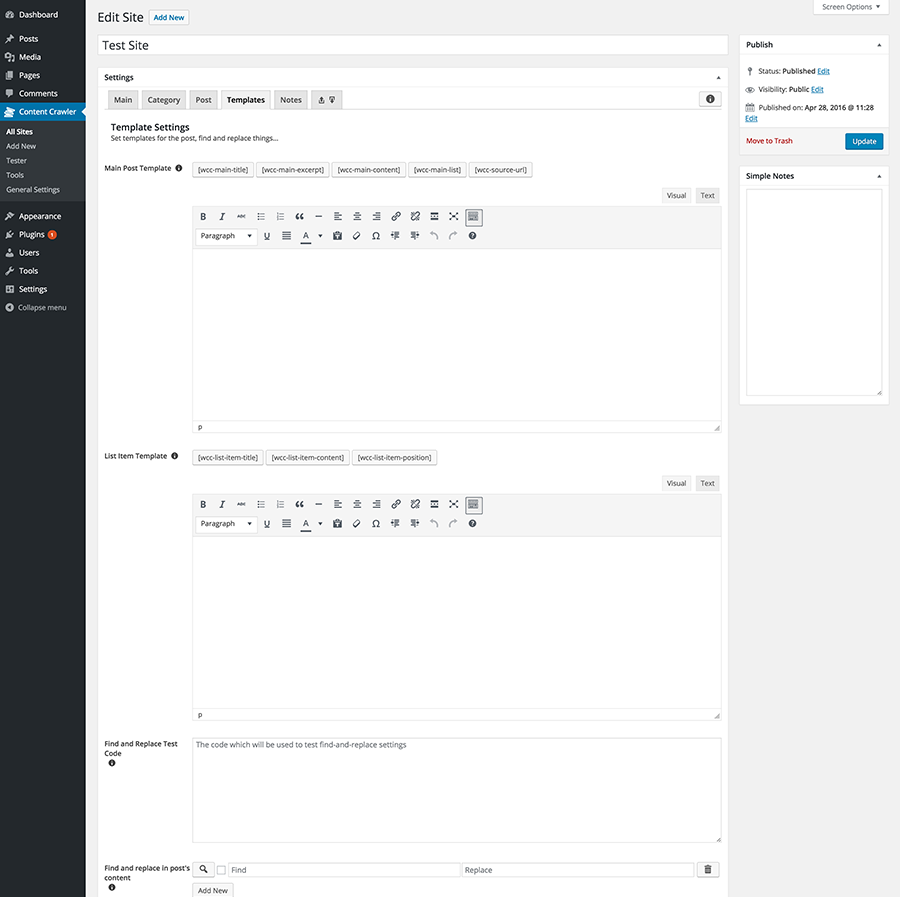 WP Content Crawler - Get content from almost any site, automatically! by turgutsaricam