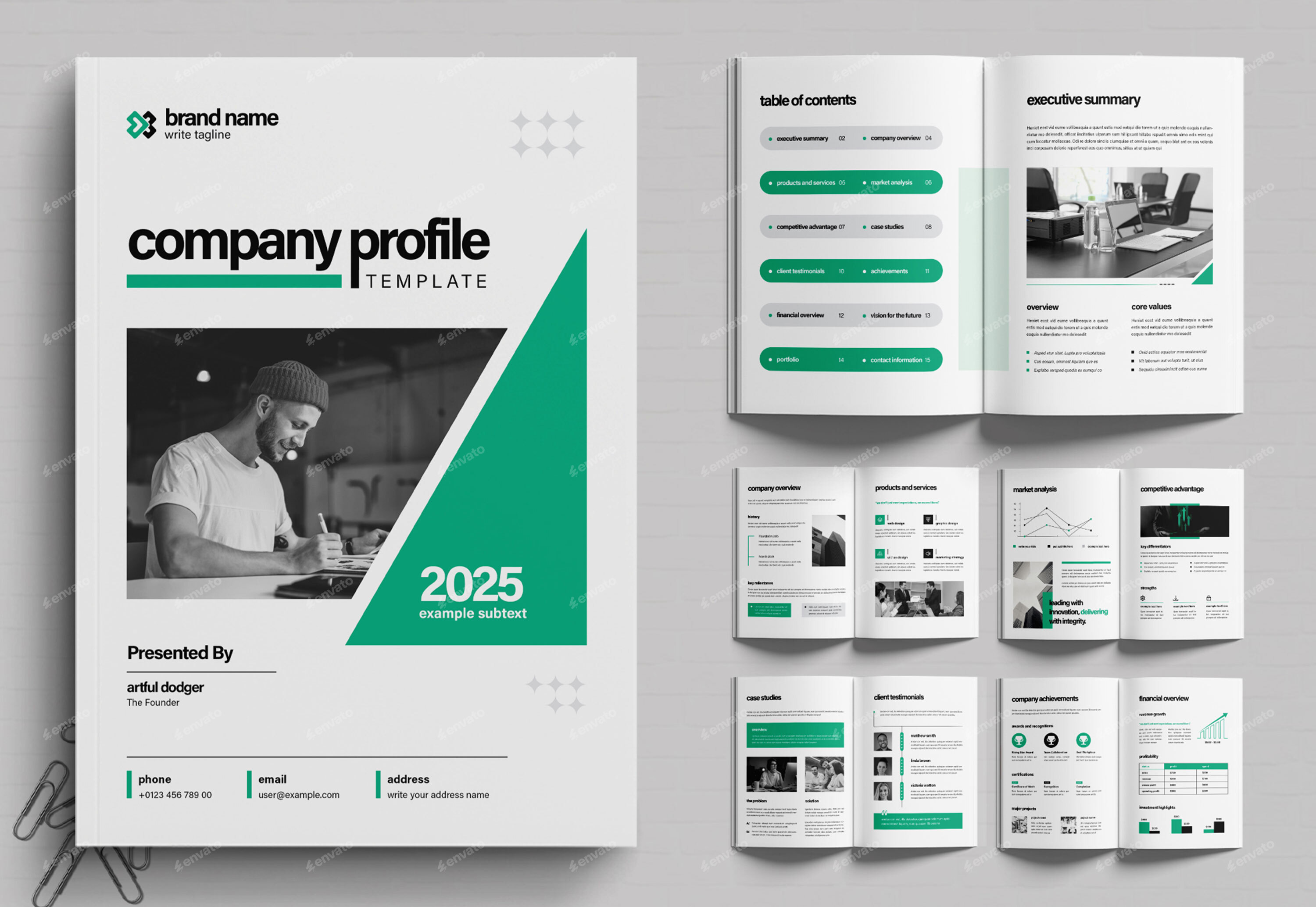Company Profile Design Layout, Print Templates | GraphicRiver