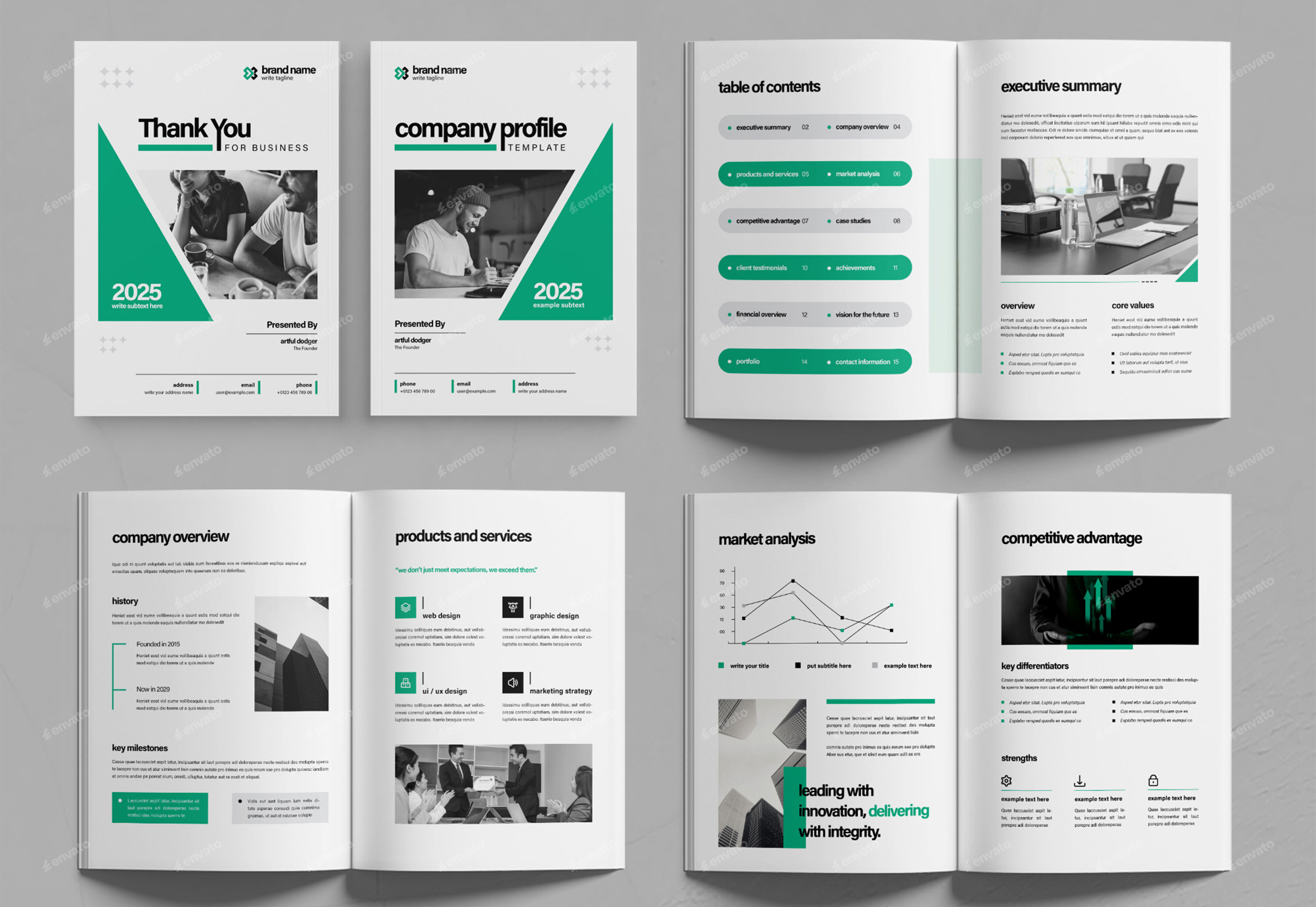 Company Profile Design Layout, Print Templates | GraphicRiver