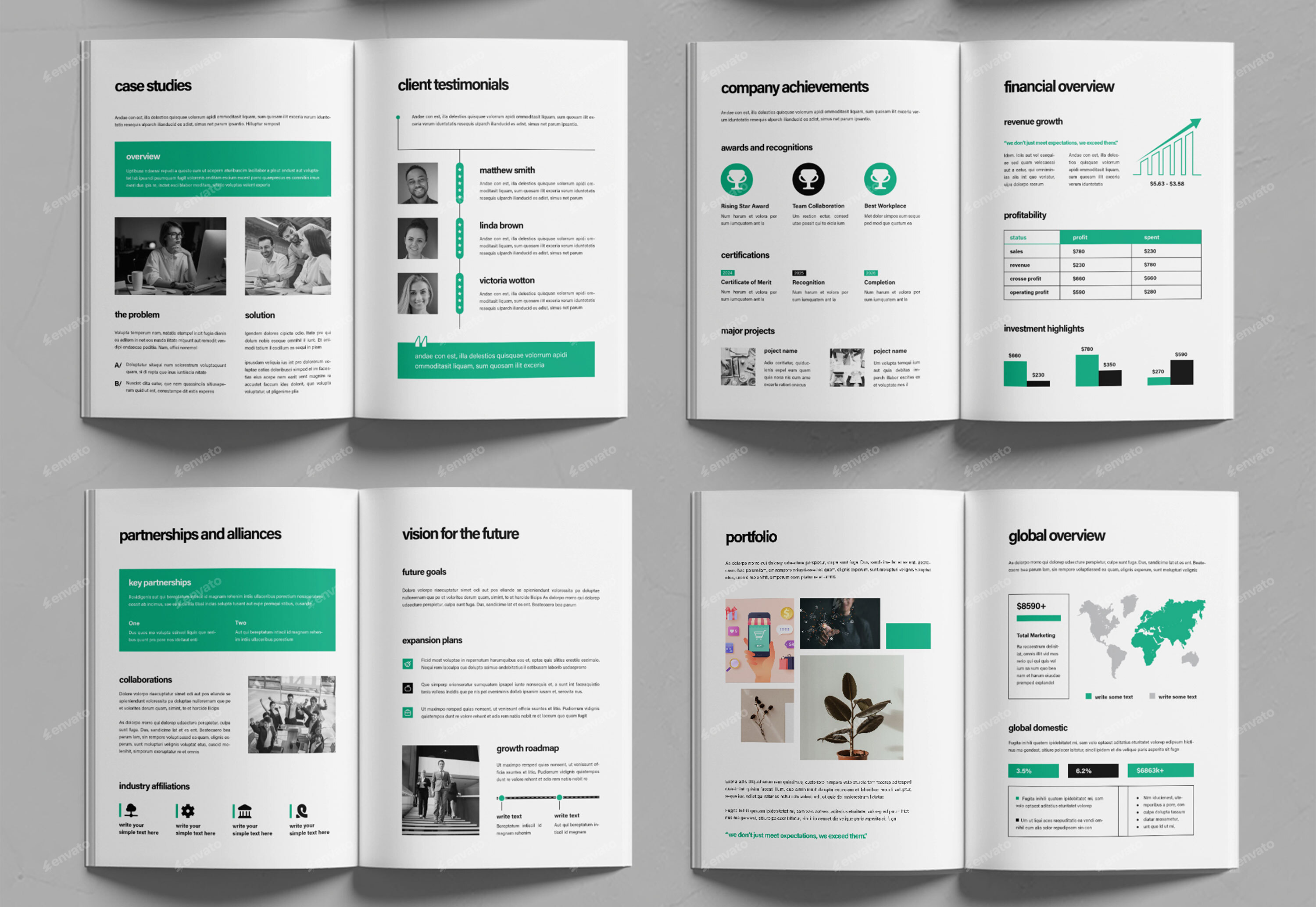 Company Profile Design Layout, Print Templates | GraphicRiver