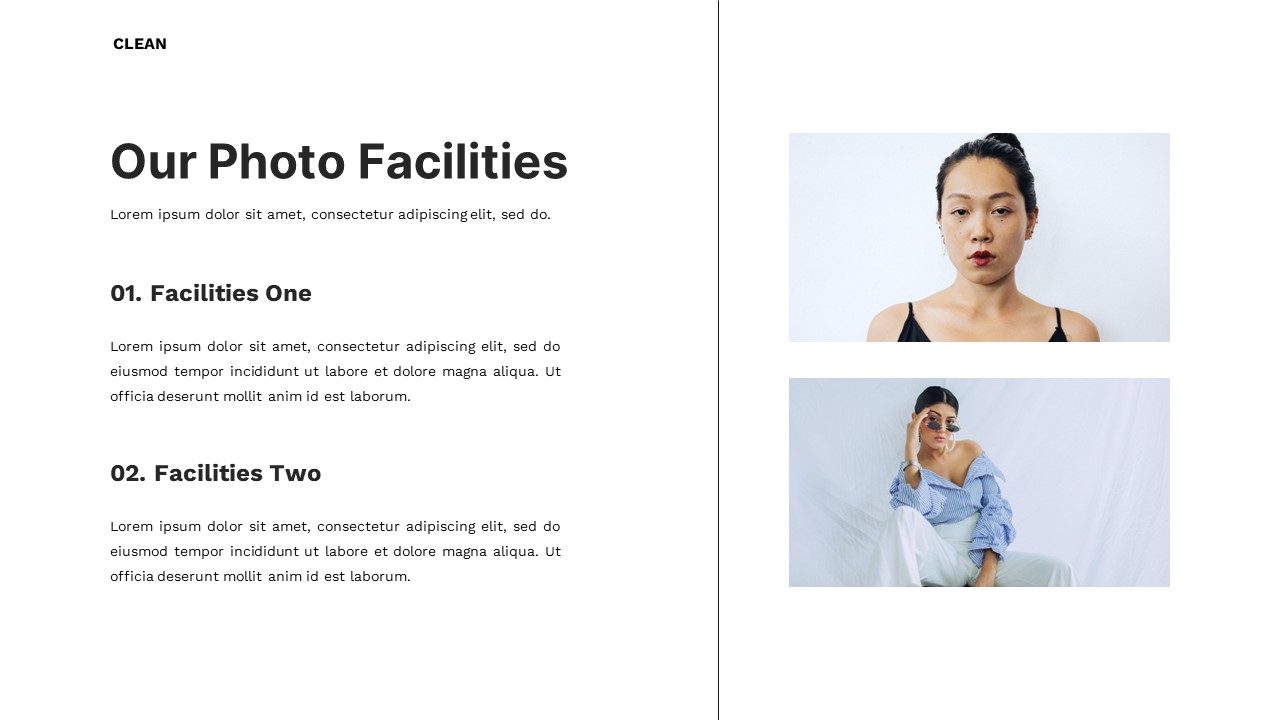 Clean - Minimalist Photo Google Slide Templates, Presentation Templates