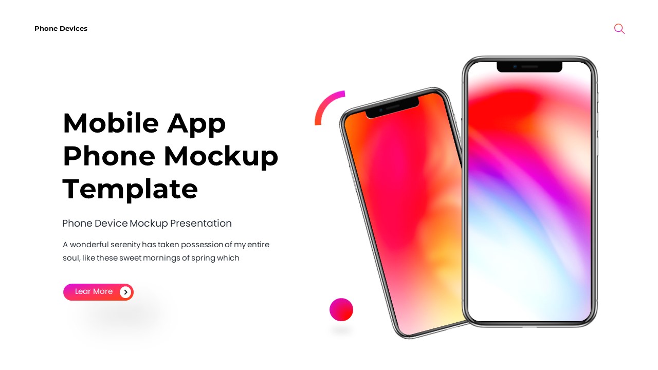 Phone Mockup Device PowerPoint Presentation, Presentation Templates
