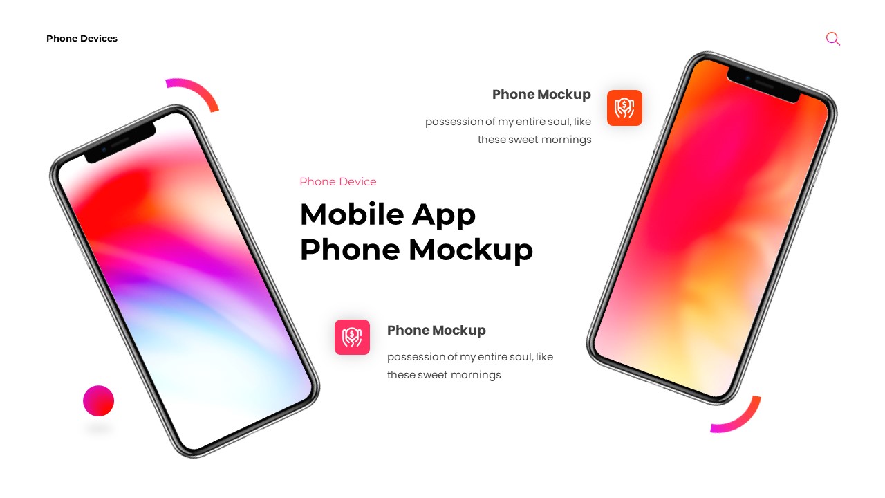 Phone Mockup Device PowerPoint Presentation, Presentation Templates