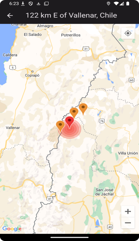 Flutter EarthQuake App by awaisdev5765 | CodeCanyon