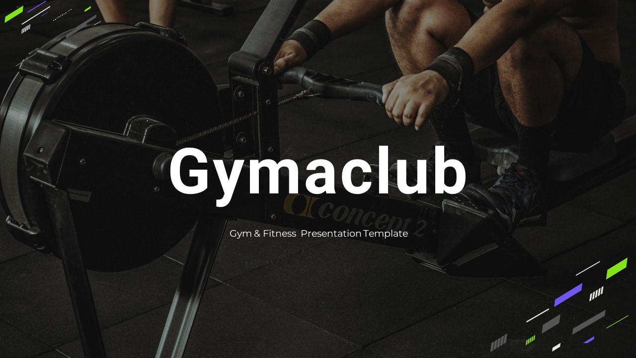 Gymaclub - Gym & Fitness PowerPoint Template, Presentation Templates