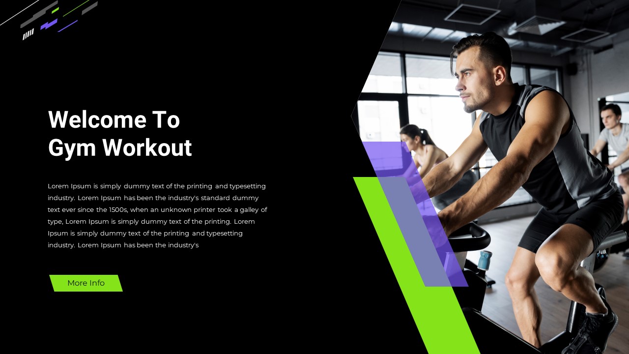 Gymaclub - Gym & Fitness PowerPoint Template, Presentation Templates