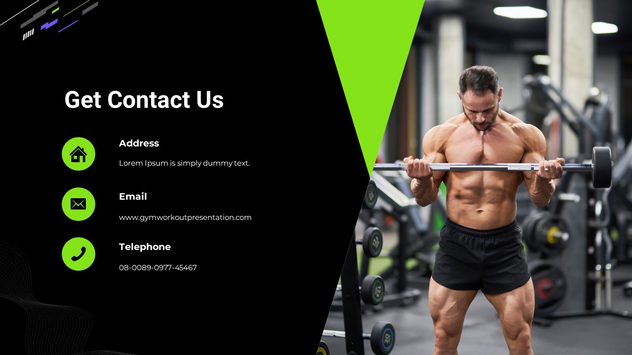 Gymaclub - Gym & Fitness PowerPoint Template, Presentation Templates