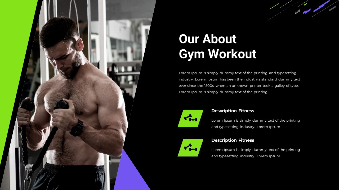 Gymaclub - Gym & Fitness PowerPoint Template, Presentation Templates