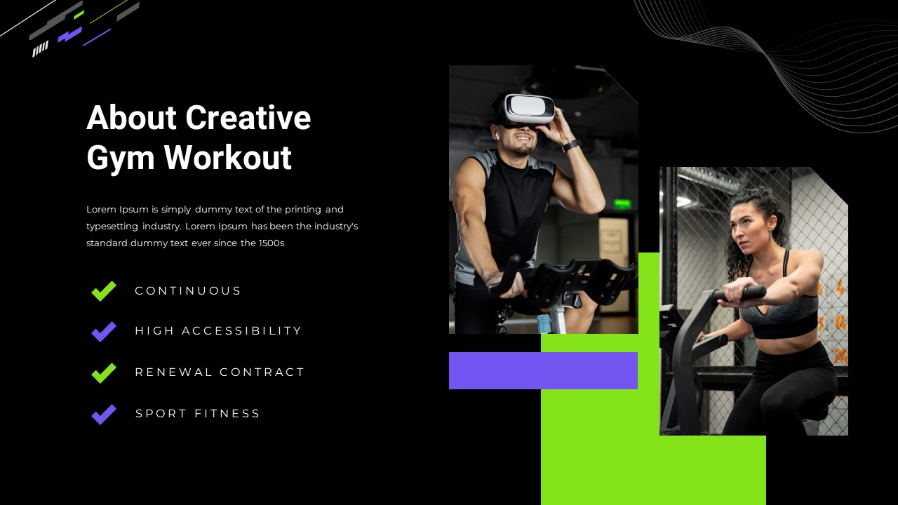 Gymaclub - Gym & Fitness PowerPoint Template, Presentation Templates