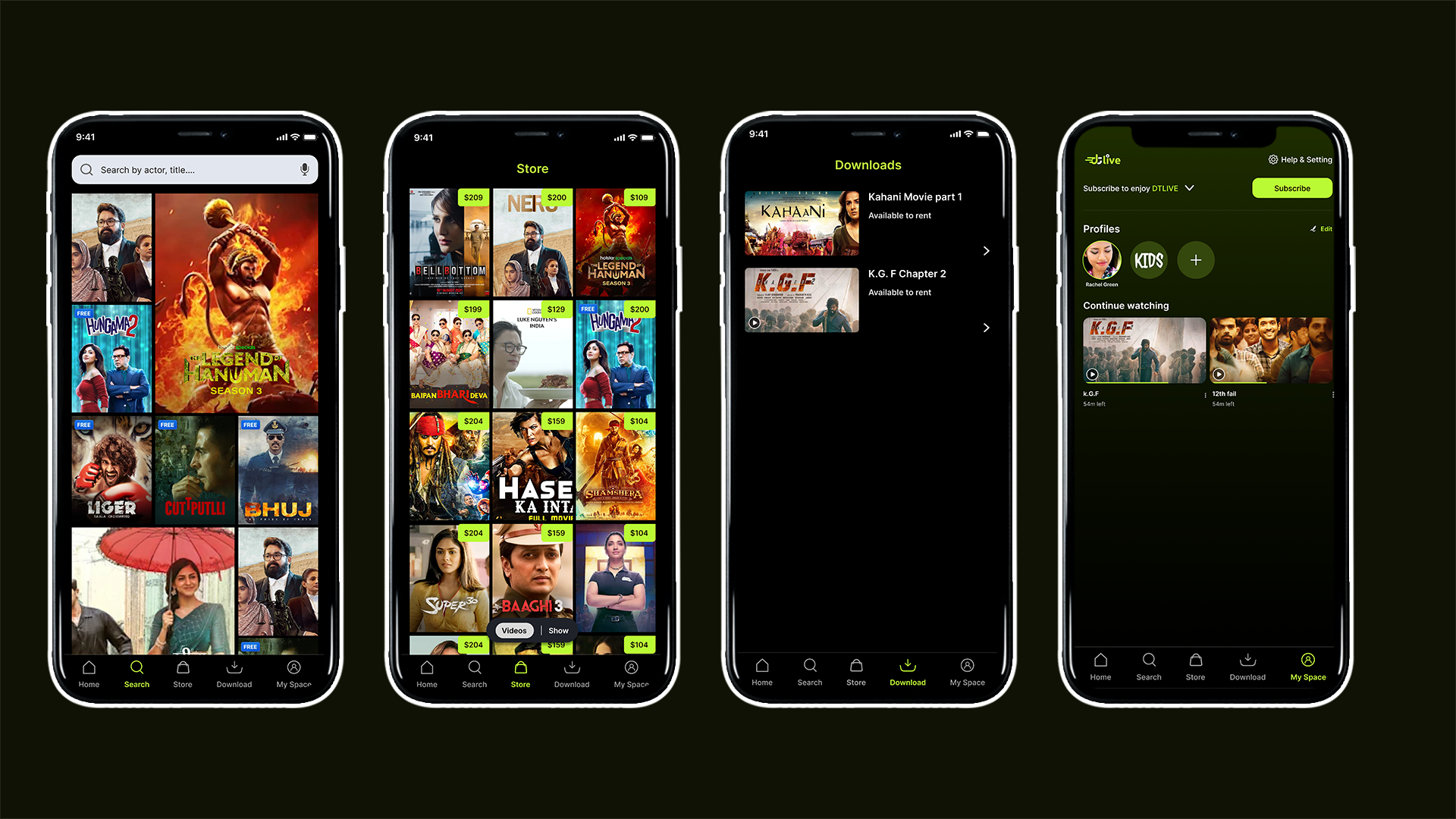 DTLive: Movie, TV Show, OTT, Live TV, Streaming Flutter App (Android ...