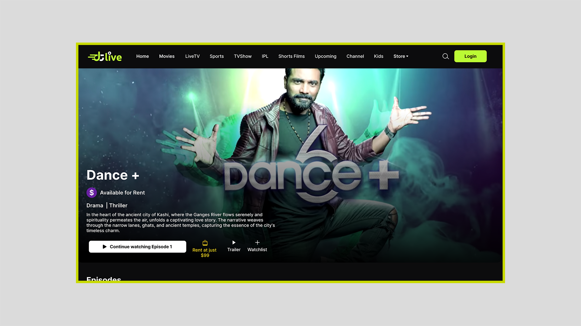 DTLive: Movie, TV Show, OTT, Live TV, Streaming Flutter App (Android ...