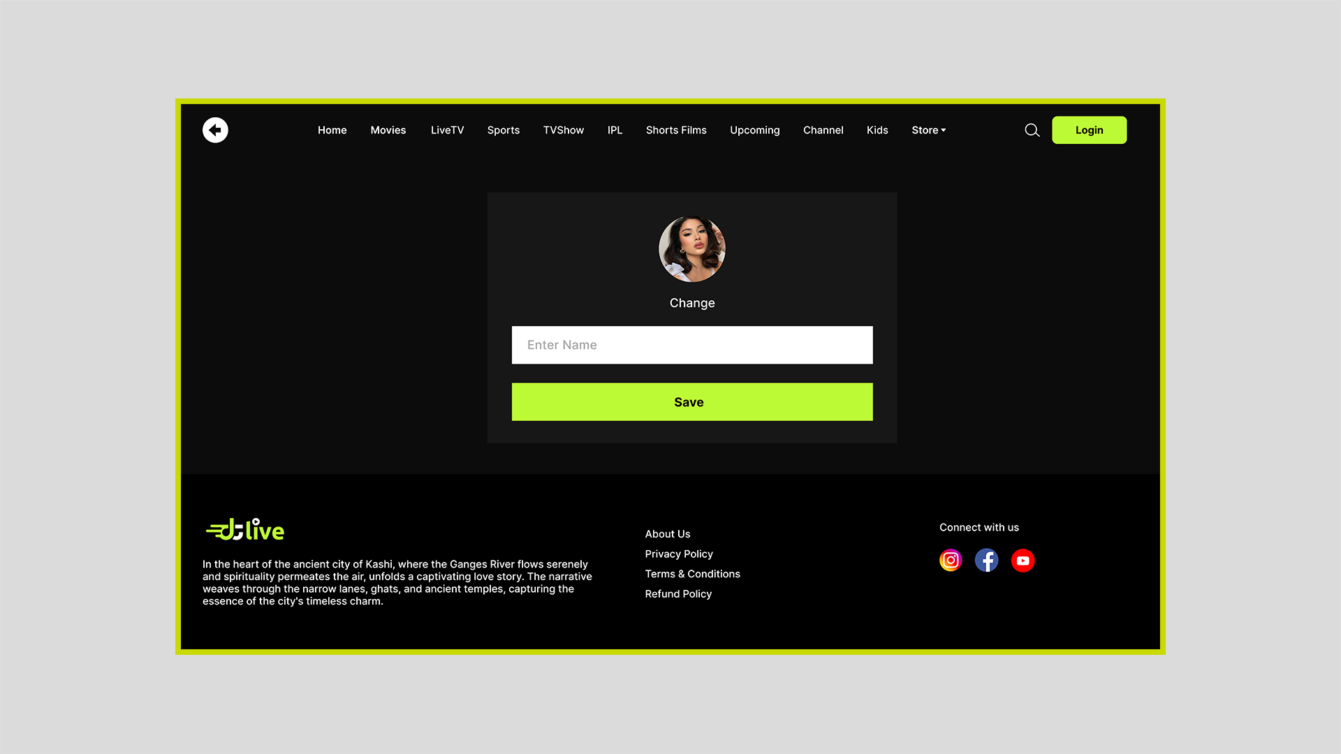 DTLive: Movie, TV Show, OTT, Live TV, Streaming Flutter App (Android ...