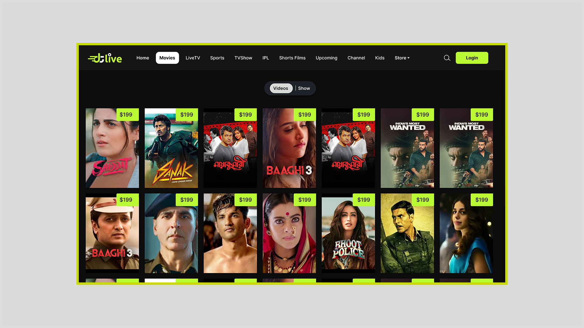 DTLive: Movie, TV Show, OTT, Live TV, Streaming Flutter App (Android ...