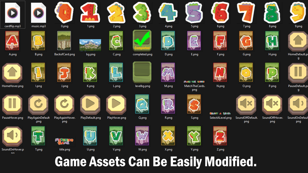 Matching Game by tomatarmy | CodeCanyon