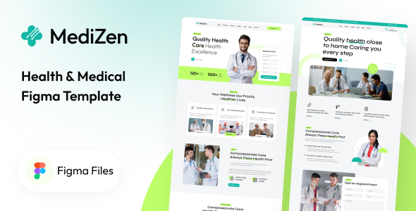 MediZen - Health & Medical Figma Template by Mugli | ThemeForest