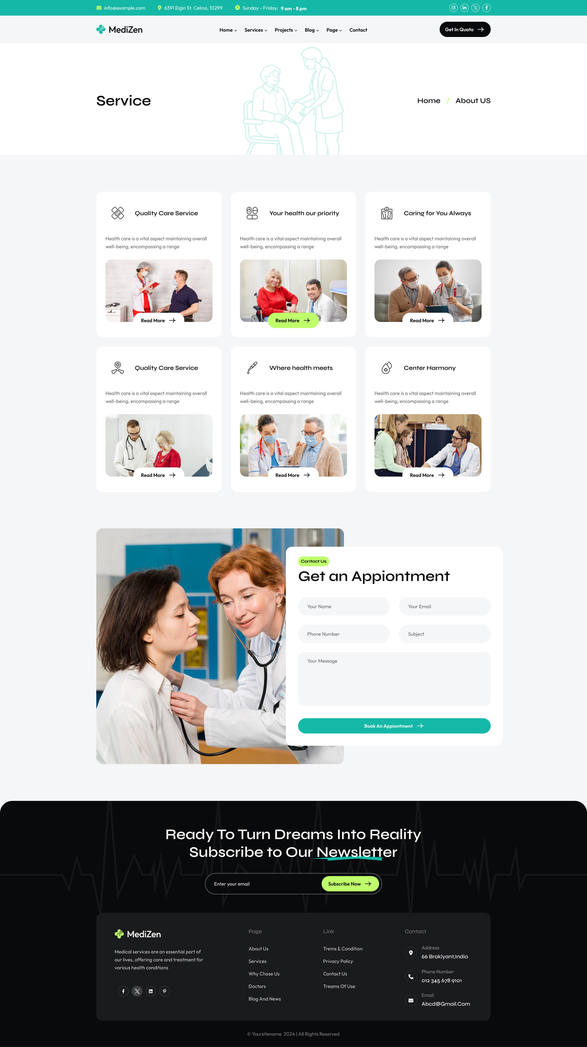MediZen - Health & Medical Figma Template by Mugli | ThemeForest