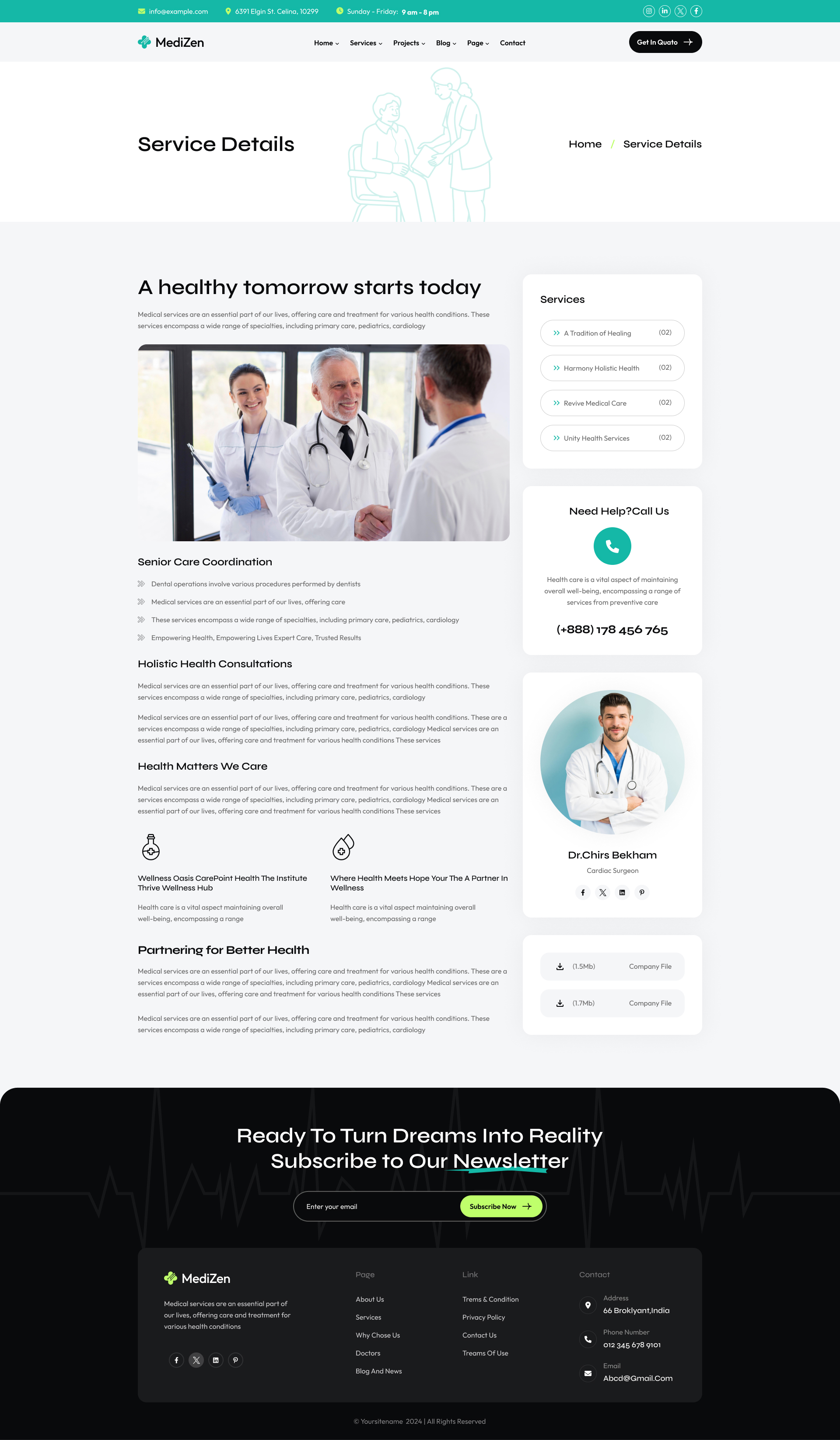 MediZen - Health & Medical Figma Template by Mugli | ThemeForest